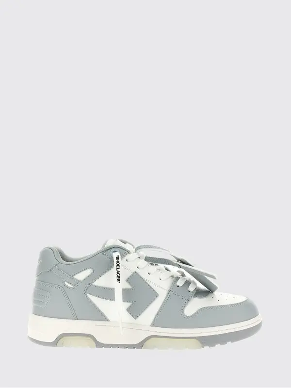 Off-White Leather Sneakers - Grey