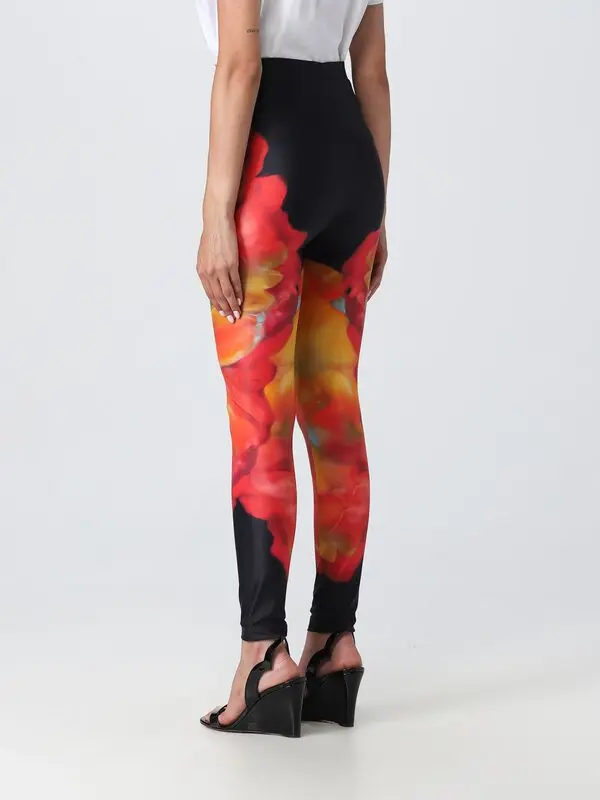 Alexander McQueen Leggings In Printed Stretch Fabric