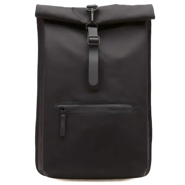 Rains Rolltop Rucksack - Black