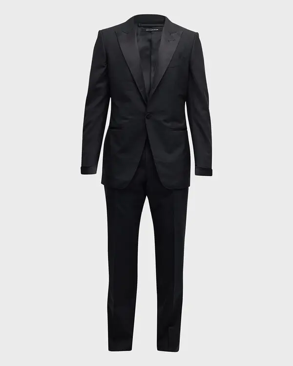 TOM FORD Peak-lapel Wool Tuxedo - Lb999 Black