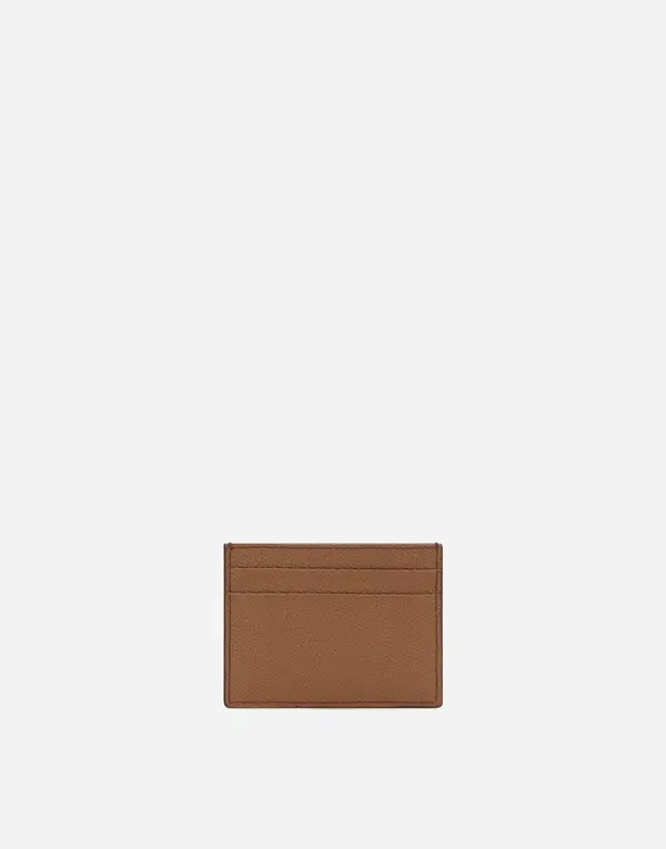 Dolce & Gabbana Dauphine Calfskin Card Holder - Brown