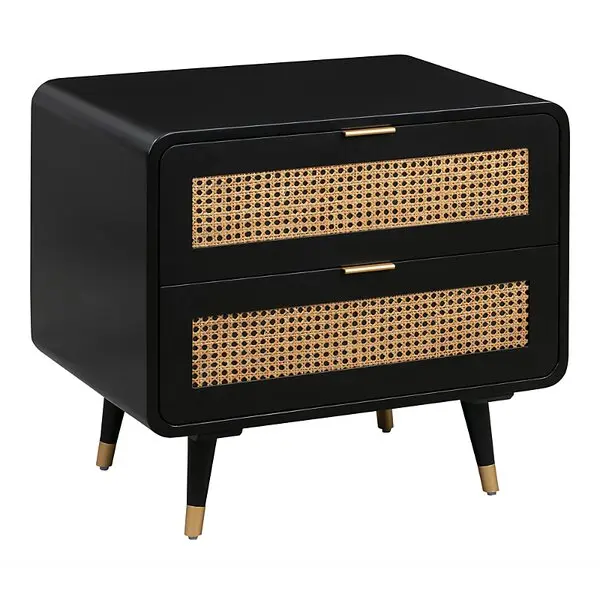TOV FURNITURE Christine Nightstand - Black