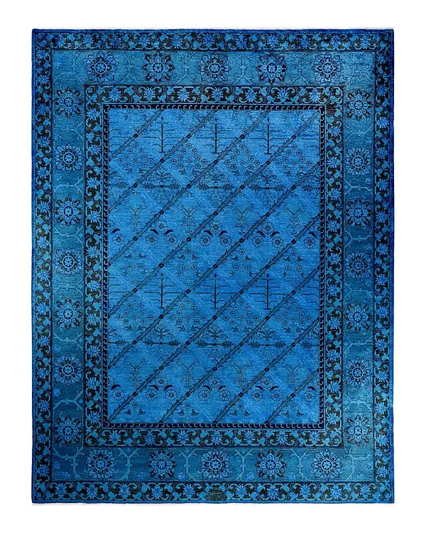 Bloomingdale'S Fine Vibrance M1297 Area Rug, 9'1 X 11'10 - Blue