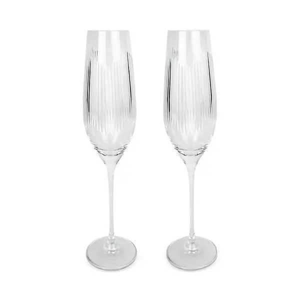 MICHAEL WAINWRIGHT Berkshire Champagne Flute, Set Of 2 - Clear