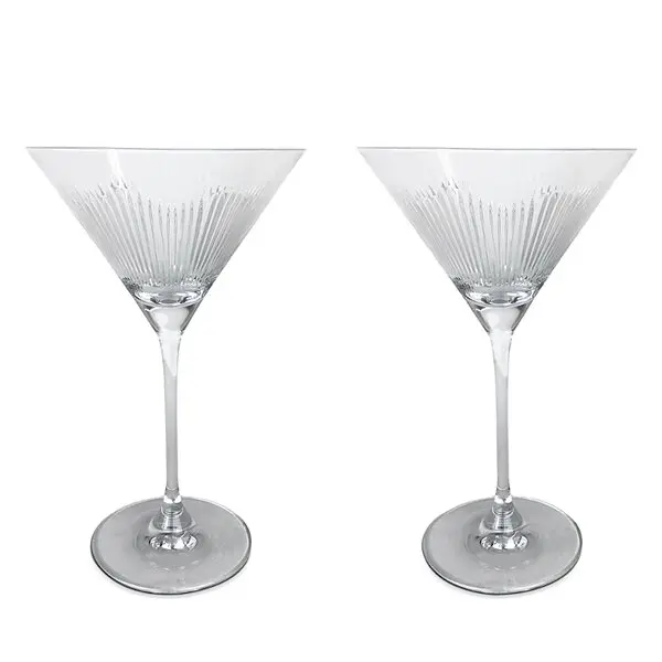 MICHAEL WAINWRIGHT Berkshire Martini Glass, Set Of 2 - Clear