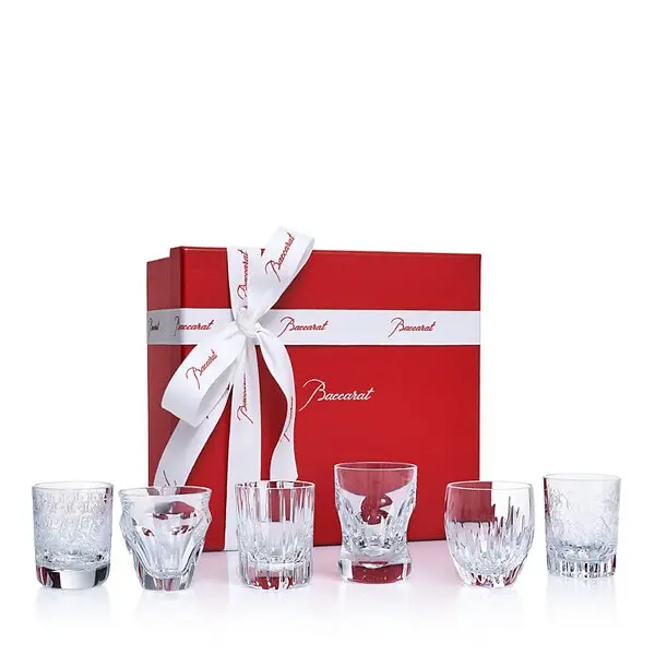 THE MARTHA, BY BACCARAT Take A Shot, Set Of 6 - Clear