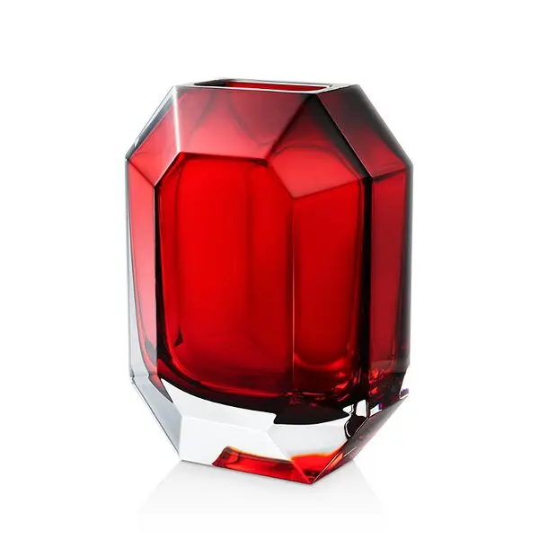 THE MARTHA, BY BACCARAT Octogone Vase - Red