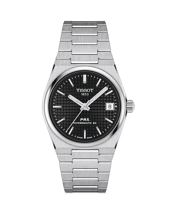 TISSOT Prx Powermatic 80 Watch - Black/silver