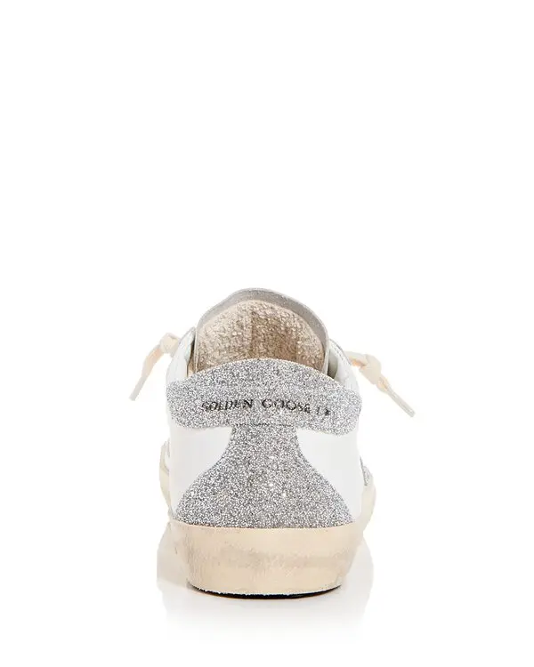 GOLDEN GOOSE Super-star Low-top Sneakers - White Silver