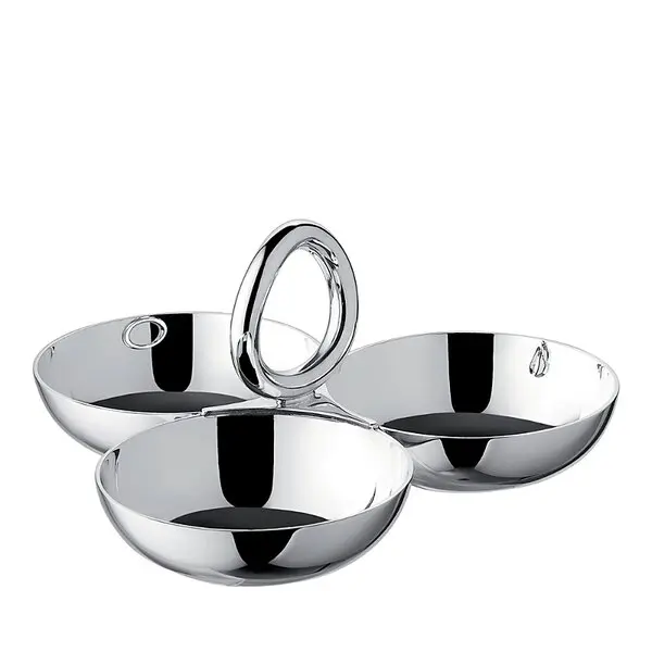 Christofle Vertigo 3-part Appetizer Dish - Silver