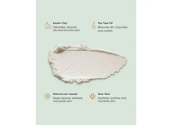 BUTTAH SKIN Tea Tree & Aloe Exfoliating Scrub 3.4 Oz - No Color