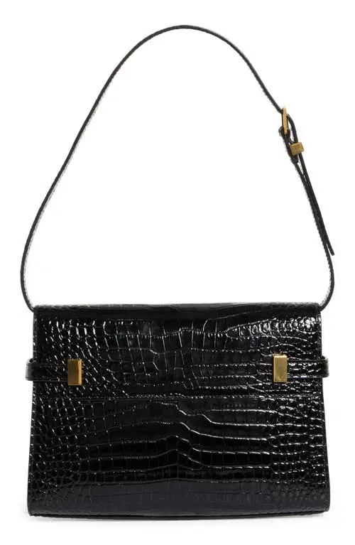 Saint Laurent Manhattan Medium Shoulder Bag - Noir | Editorialist