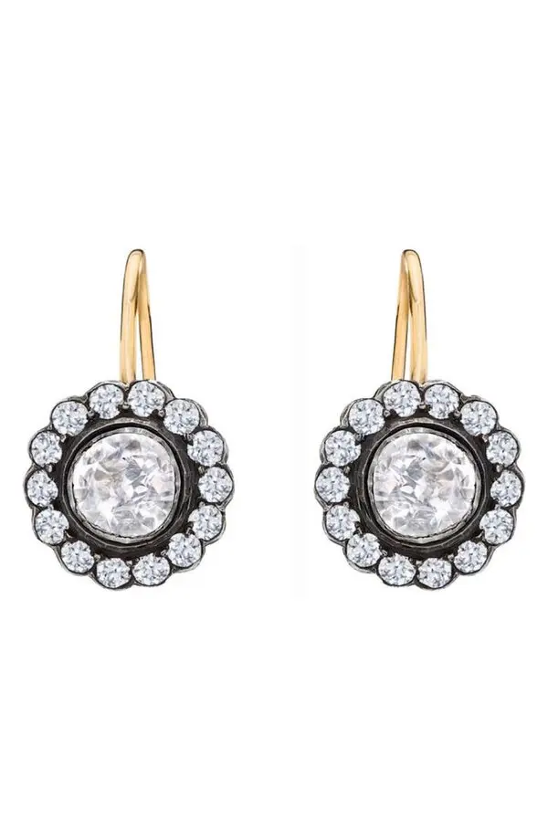 MINDI MOND Reconceived Rose Cut Diamond Drop Earrings