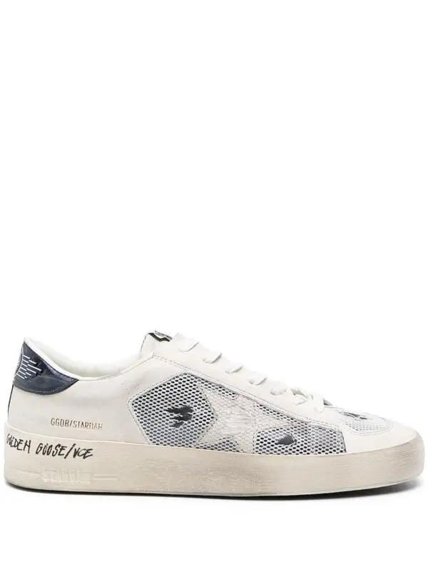 GOLDEN GOOSE Stardan Leather Low-top Sneakers - White