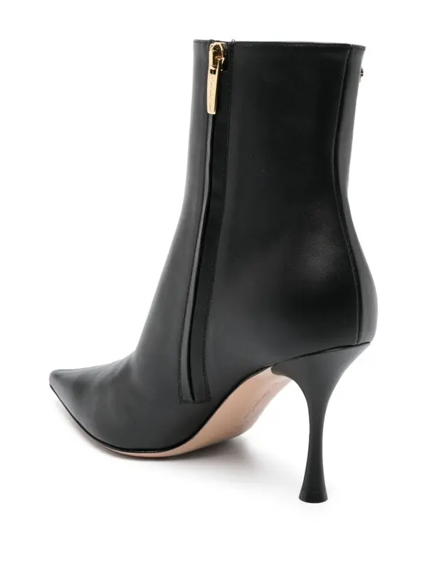 GIANVITO ROSSI 85mm Pointy-toe Leather Boots