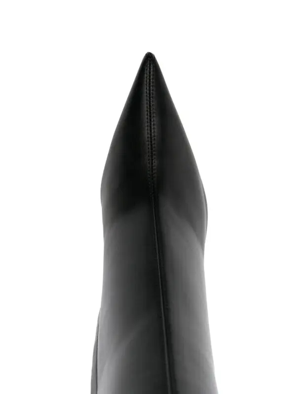 GIANVITO ROSSI 85mm Pointy-toe Leather Boots