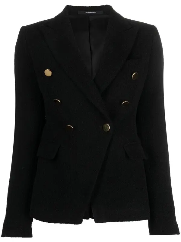 Tagliatore Double-breasted Fleece Blazer