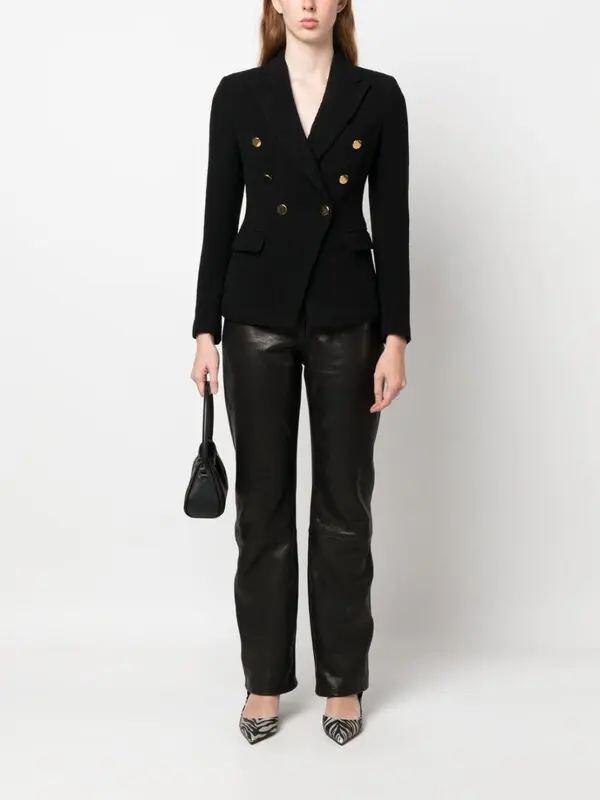 Tagliatore Double-breasted Fleece Blazer
