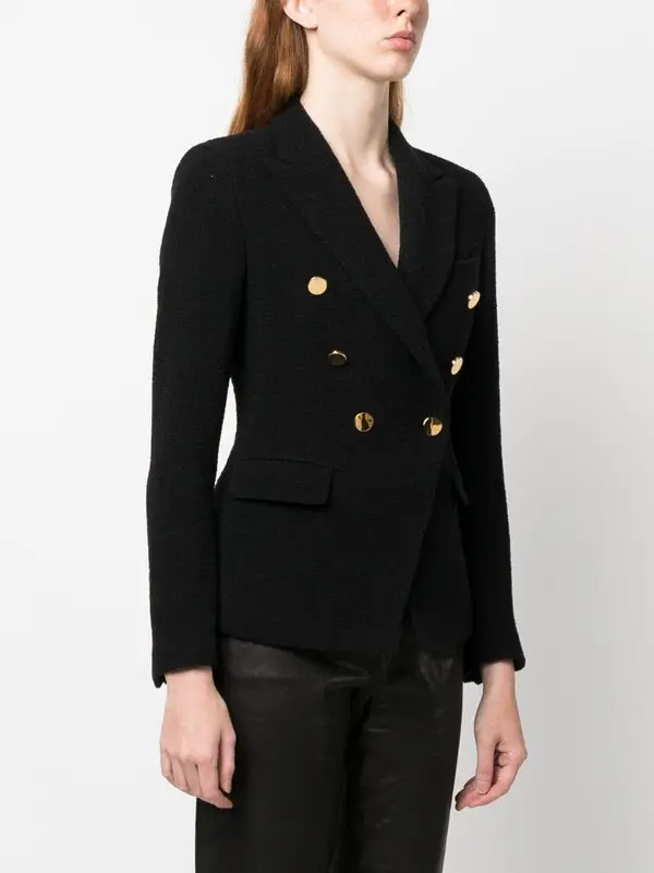 Tagliatore Double-breasted Fleece Blazer