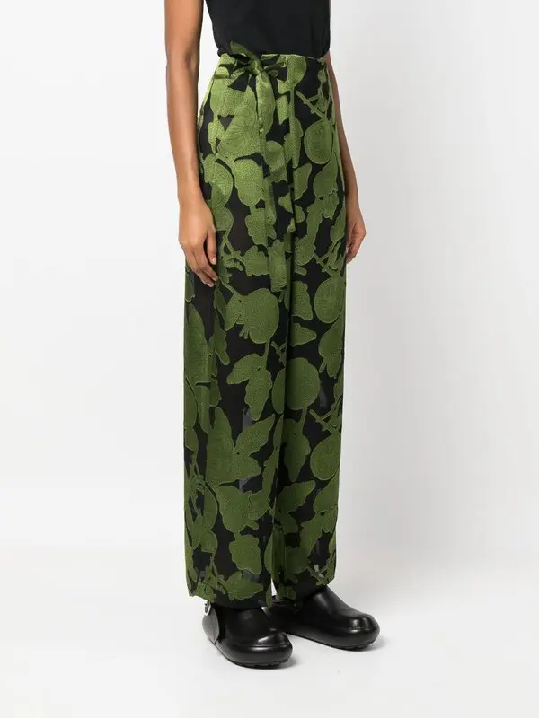 Henrik Vibskov Graphic-print Wrap Trousers