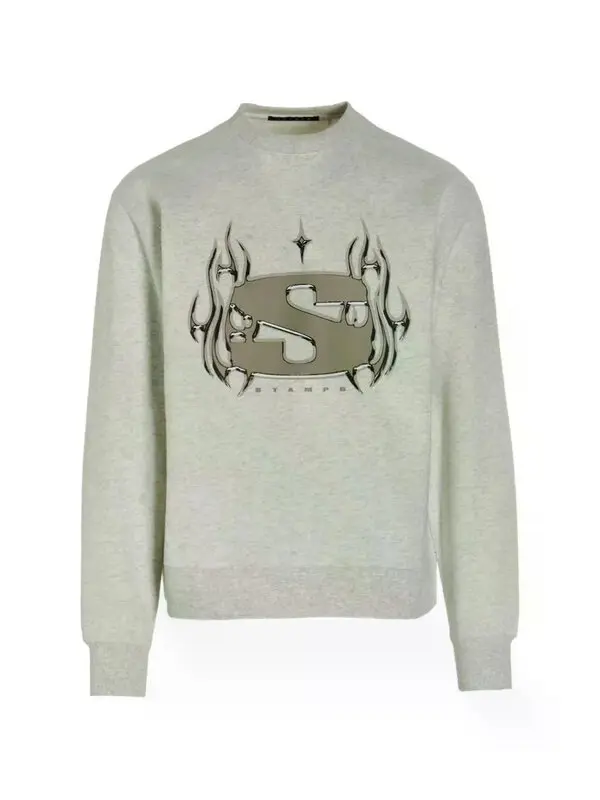 STAMPD Chrome Flame Crew-neck Sweatshirt