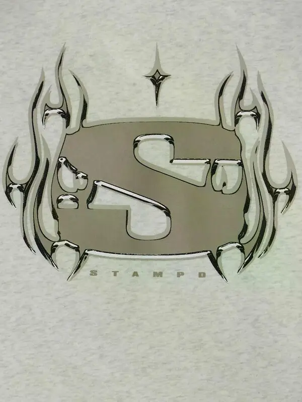 STAMPD Chrome Flame Crew-neck Sweatshirt