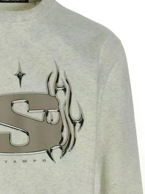 STAMPD Chrome Flame Crew-neck Sweatshirt