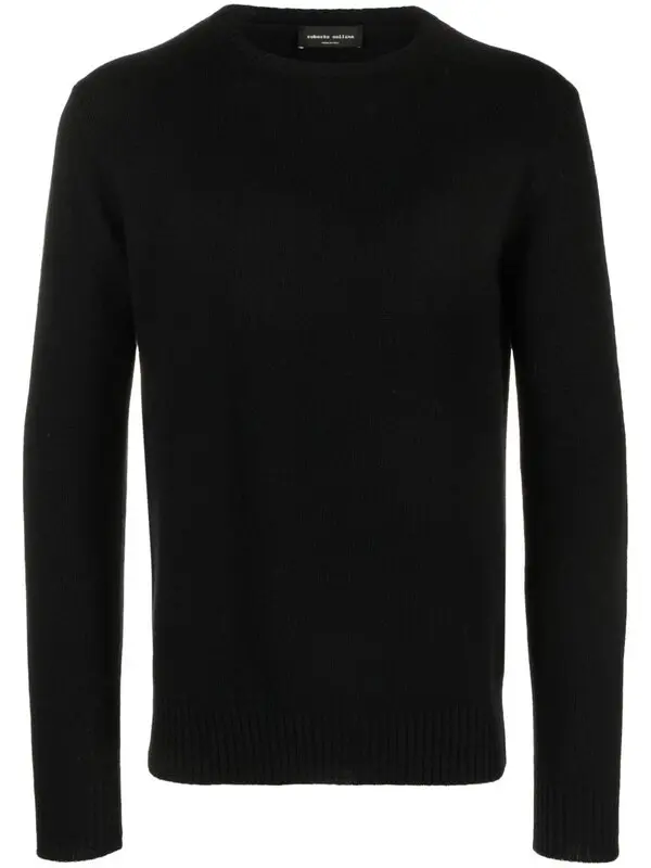 ROBERTO COLLINA Crew-neck Jumper - Black