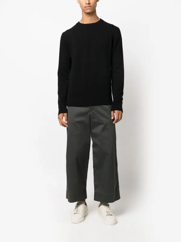 ROBERTO COLLINA Crew-neck Jumper - Black