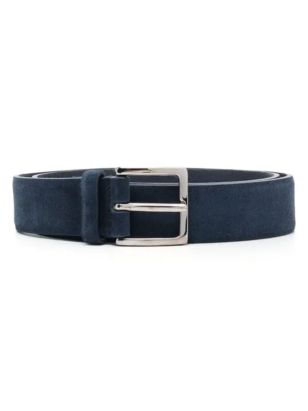 ORTIGNI Buckle-fastening Suede Belt - Blue