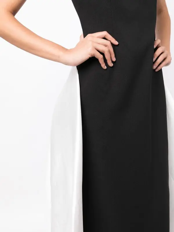 Solace London Flor Sleeveless Train Dress