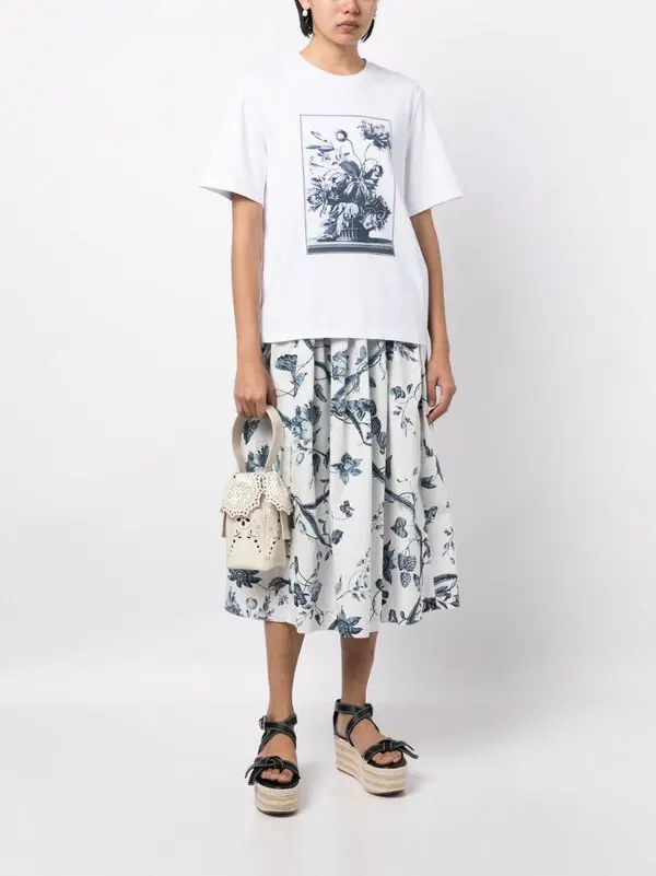 Erdem Graphic-print Cotton T-shirt