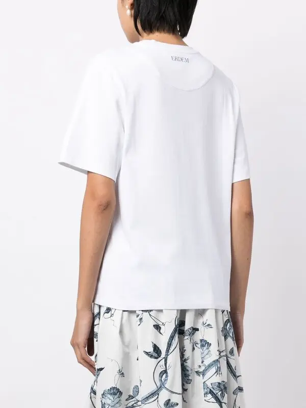 Erdem Graphic-print Cotton T-shirt