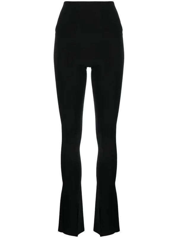 Norma Kamali Spat High-waisted Flared Leggings - Black