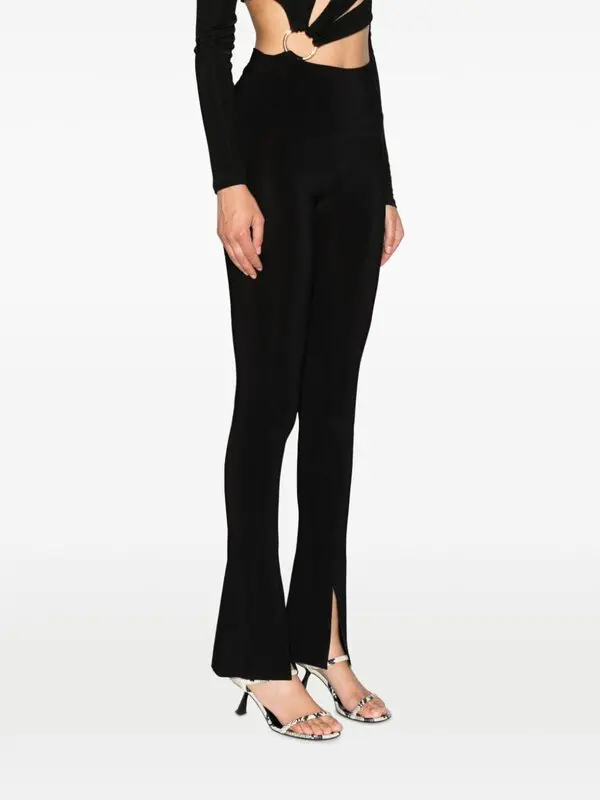 Norma Kamali Spat High-waisted Flared Leggings - Black