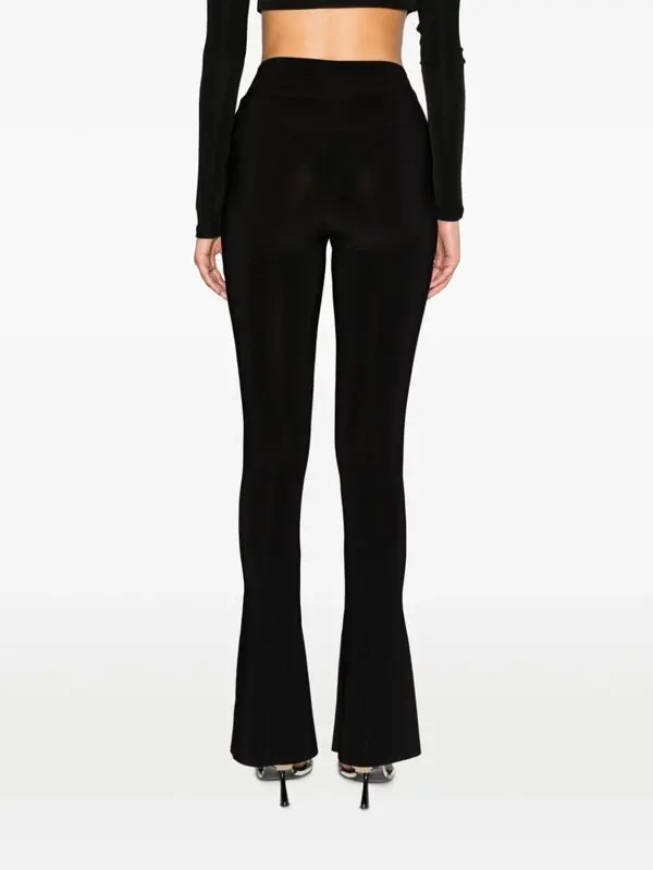 Norma Kamali Spat High-waisted Flared Leggings - Black
