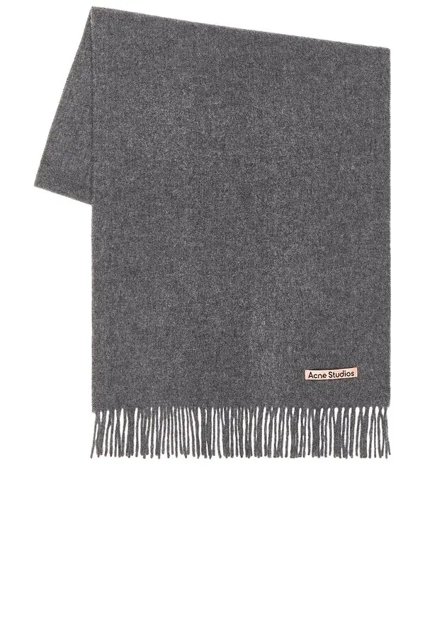 Acne Studios Canada Scarf In Grey - Grey Melange