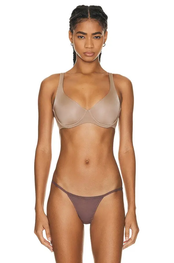 CUUP Micro Scoop Bra In Tan - Taupe