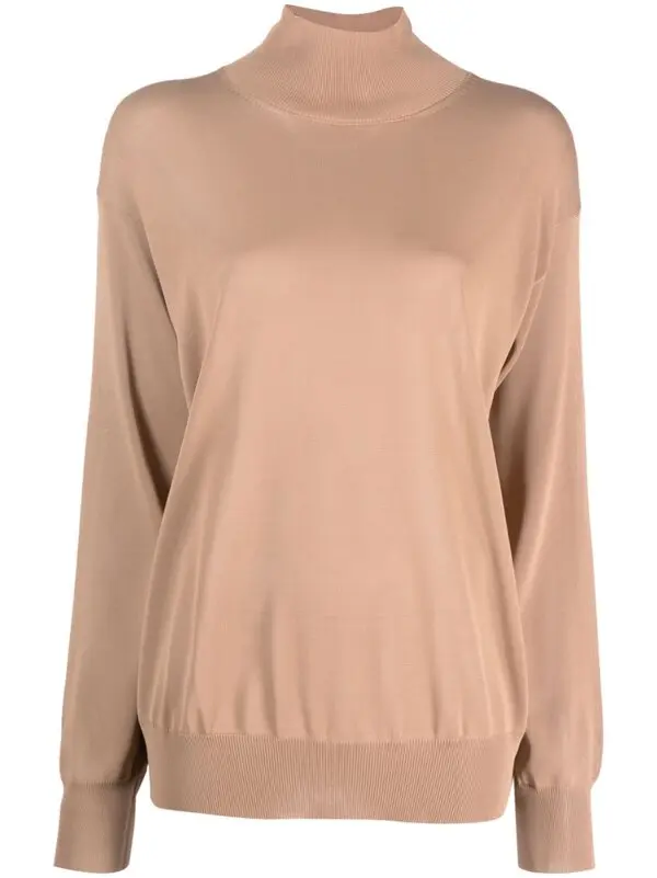 Khaite The Paco Knitted Crepe Jumper - Neutrals
