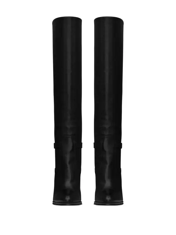 Saint Laurent Linda 100mm Pointed-toe Boots - Black