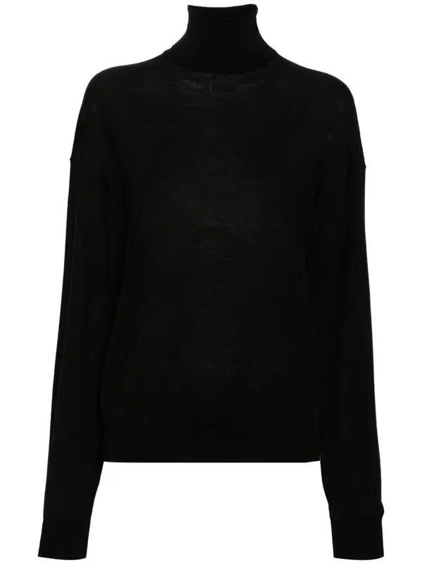 Saint Laurent High-neck Wool Jumper