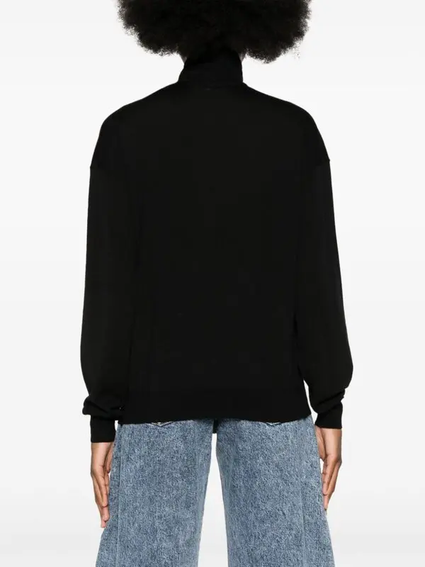 Saint Laurent High-neck Wool Jumper