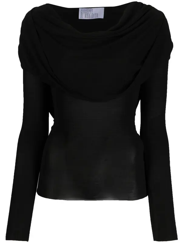 Giuseppe Di Morabito Draped-detailing T-shirt