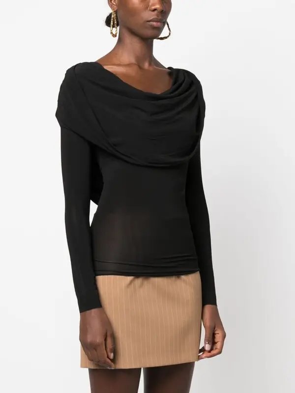 Giuseppe Di Morabito Draped-detailing T-shirt