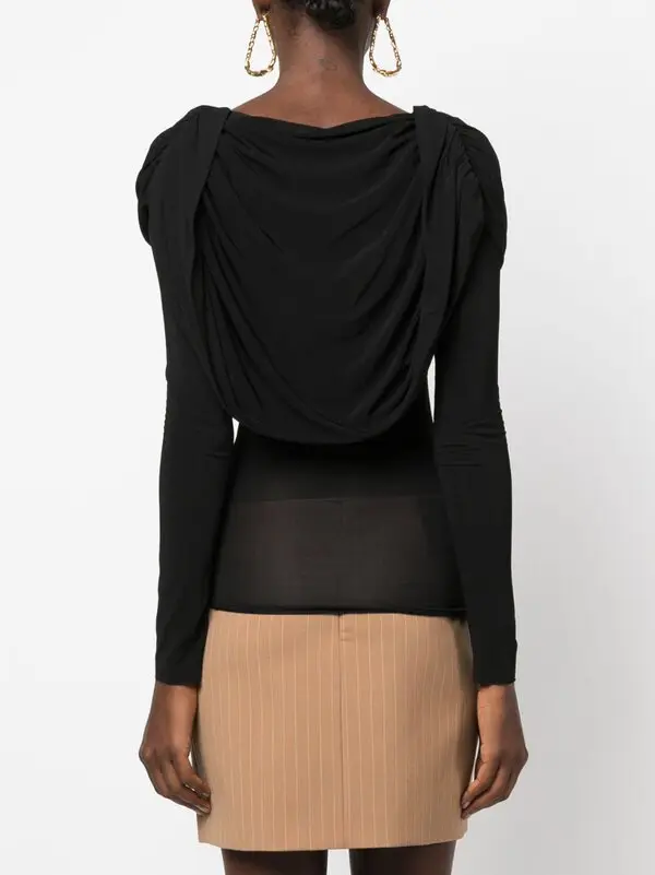 Giuseppe Di Morabito Draped-detailing T-shirt