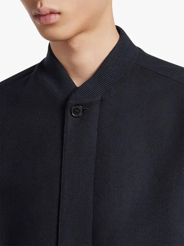 Zegna Oasi Elements Cashmere Bomber Jacket - Blue