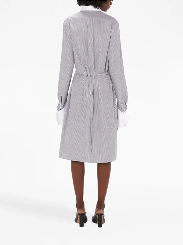 JW Anderson Striped Cotton Shirt Dress