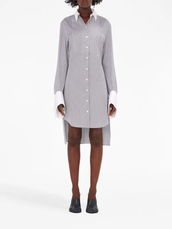 JW Anderson Striped Cotton Shirt Dress