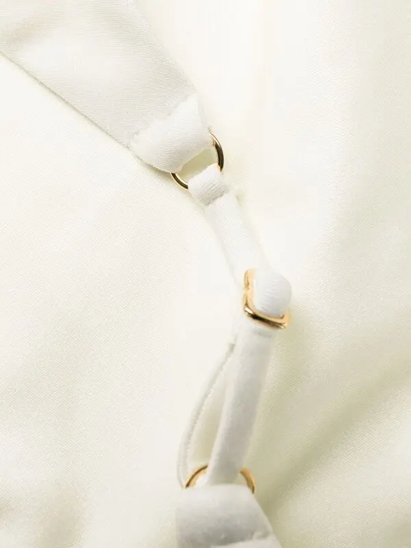 NOIRE SWIMWEAR Tonal-stitch Detail Bikini Set