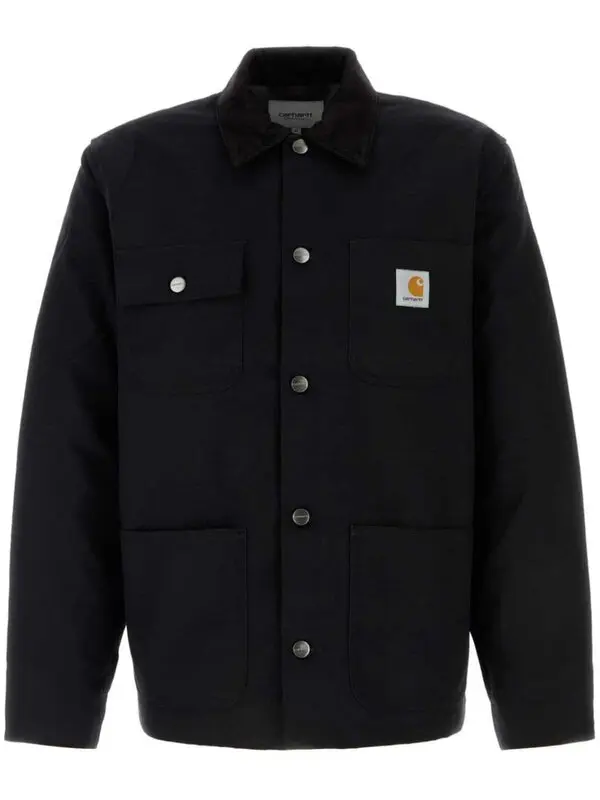 Carhartt Work In Progress Michigan Press-stud Cotton Shirt Jacket - Black